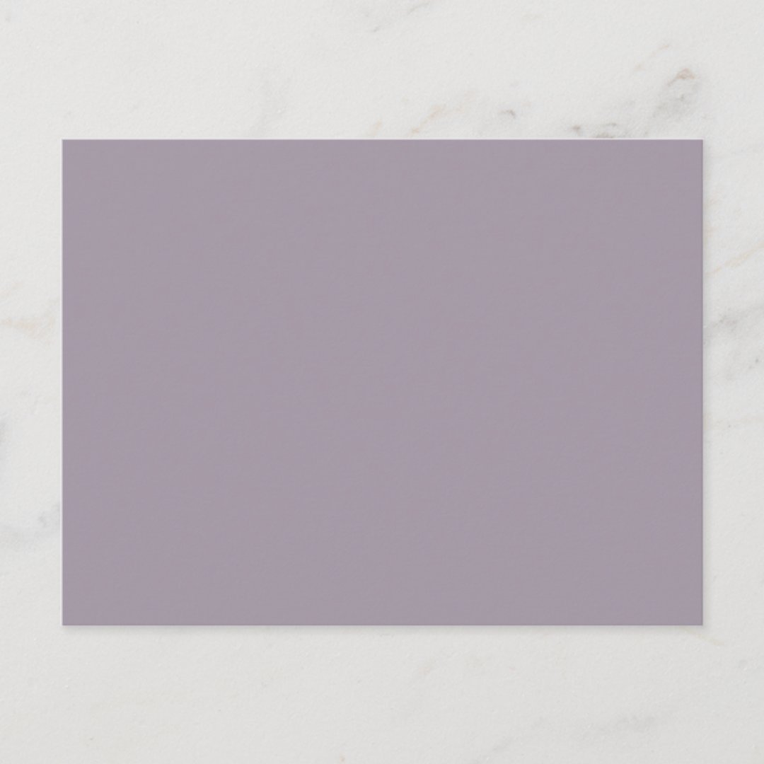 Vintage Violet Light Dusty Purple Trend Color Postcard | Zazzle