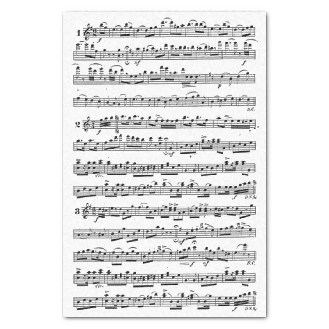 Vintage Violin Sheet Music Decoupage | Zazzle