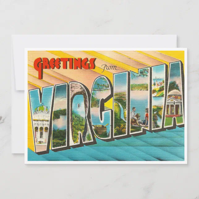 Vintage Virginia Card | Zazzle