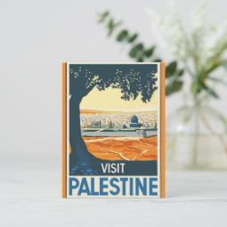 Vintage Visit Palestine Travel Postcard | Zazzle