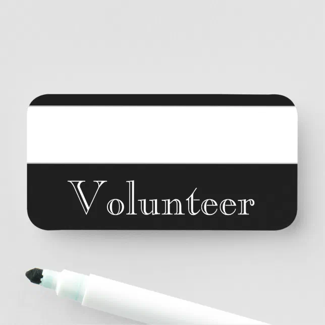 Vintage "Volunteer" Name Tag | Zazzle