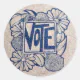 Vintage VOTE Classic Round Sticker | Zazzle