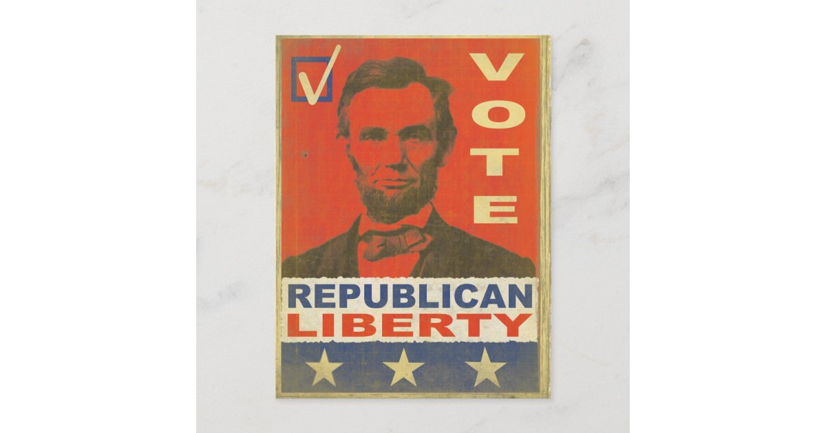 Vintage Vote Republican Party 2016 Election Postca Invitation Postcard ...