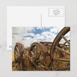 Vintage Wagon Wheels Postcard | Zazzle