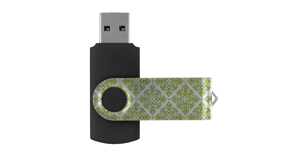 Vintage wallpaper USB flash drive | Zazzle