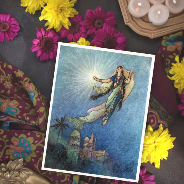 Vintage Warwick Goble Indian Mythology Postcard | Zazzle