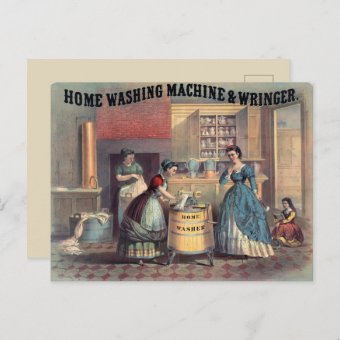 Vintage Washing Machine Advertisement Postcard | Zazzle