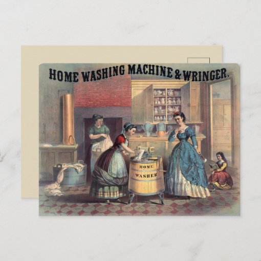 Vintage Washing Machine Advertisement Postcard | Zazzle