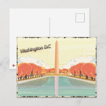 Vintage Washington D.C. Monument Postcard | Zazzle