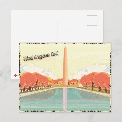 Vintage Washington D.C. Monument Postcard | Zazzle