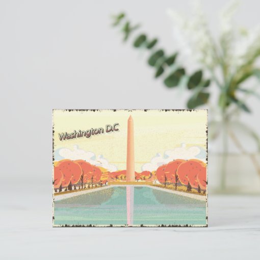Vintage Washington D.C. Monument Postcard | Zazzle