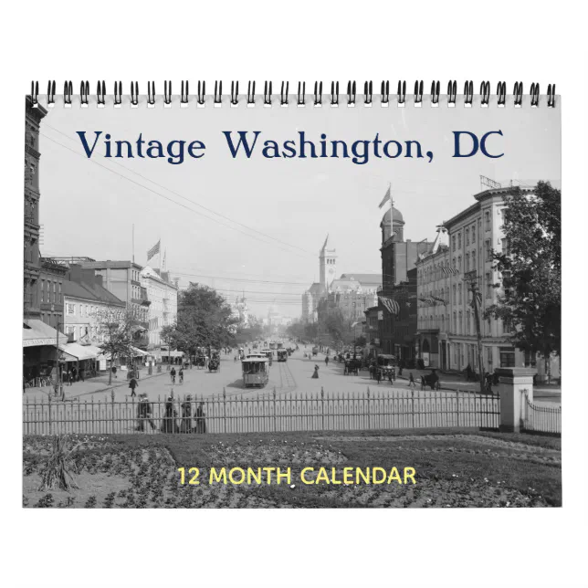 Vintage Washington DC Calendar | Zazzle