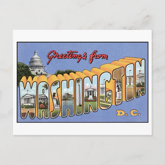 Vintage Washington, DC Postcard | Zazzle