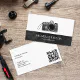 Vintage Watercolor Camera Photography QR Code Business Card | Zazzle