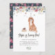 Vintage Watercolor Cavapoo Dog Birthday Party Invitation | Zazzle
