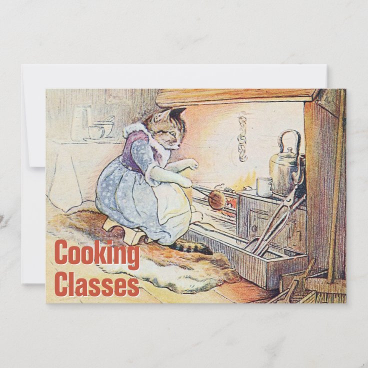Vintage Watercolor Cooking Class Invitation | Zazzle