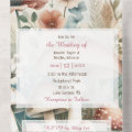 Vintage Watercolor Cottage Core Wedding All In One Invitation | Zazzle