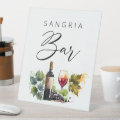 Vintage Watercolor Country Sangria Bar Sign | Zazzle