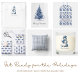 Vintage Watercolor Snowman in Delft Blue Christmas Door Sign | Zazzle