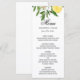 Vintage Watercolor Yellow Lemons & Leaf Frame Menu | Zazzle