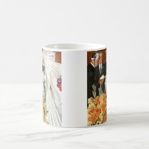 Vintage Wedding Ceremony with Bride and Groom Coffee Mug | Zazzle
