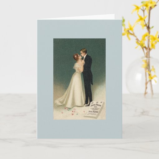 Vintage Wedding Greeting Card | Zazzle