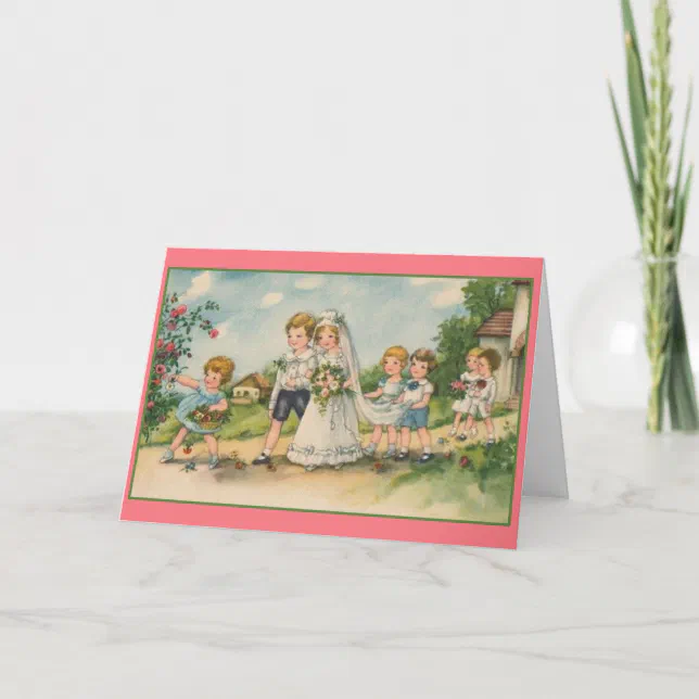 Vintage Wedding Greeting Card | Zazzle