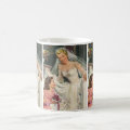 Vintage Wedding, Retro Bride with Flower Girl Coffee Mug | Zazzle