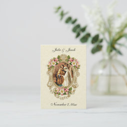 Vintage Wedding Traditional Catholic Holy Card | Zazzle