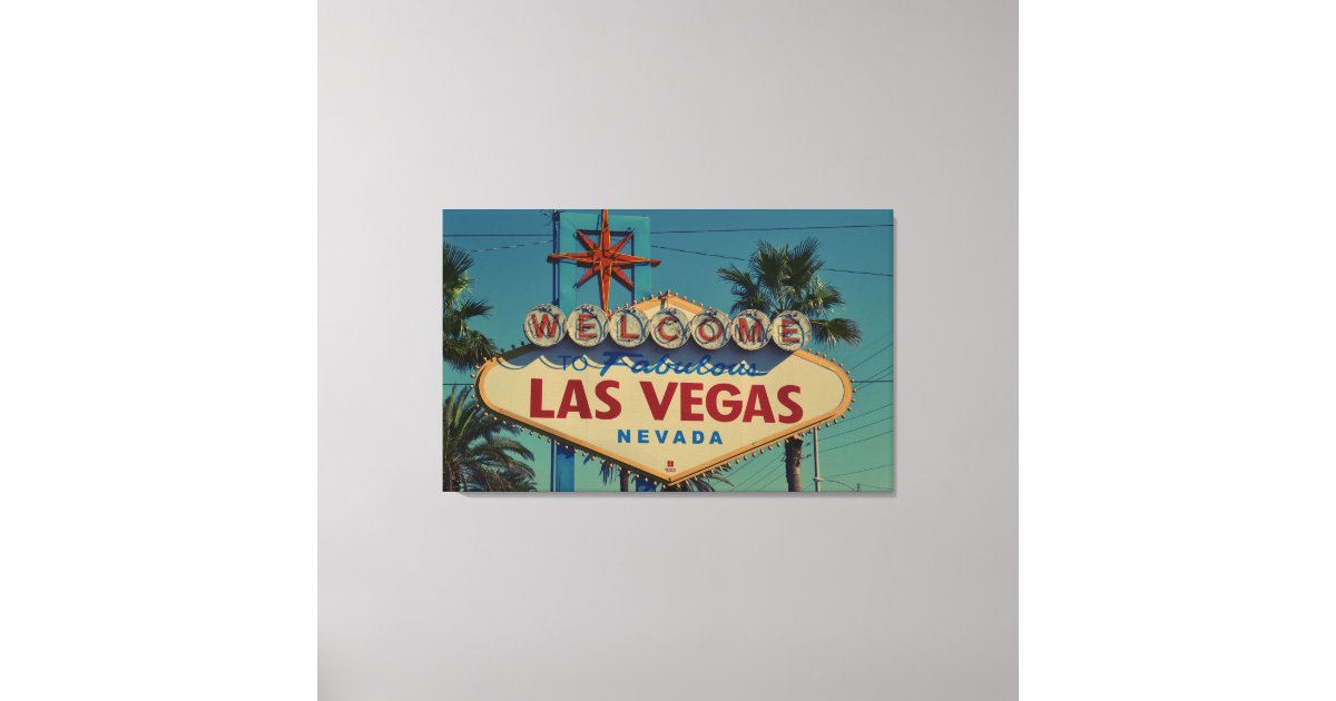 Vintage Welcome To Las Vegas Wall Art | Zazzle