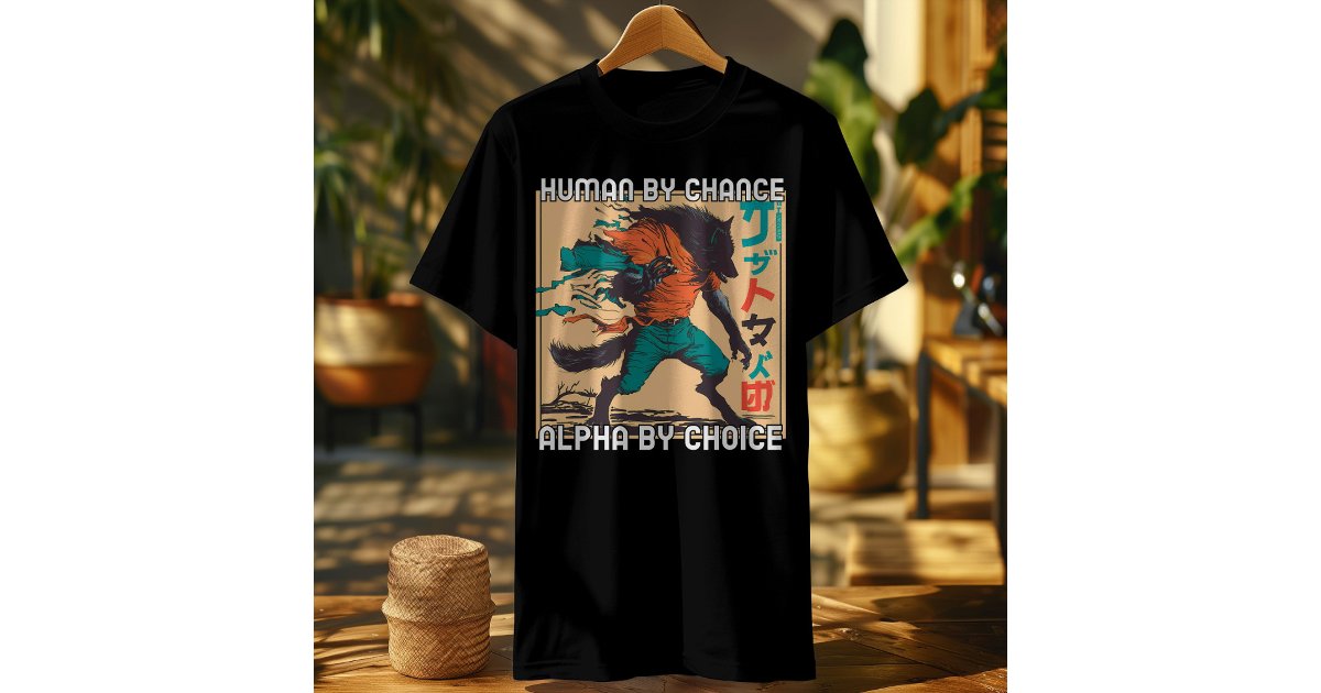 Vintage Werewolf Shirt | Alpha By Choice Retro Tee | Zazzle