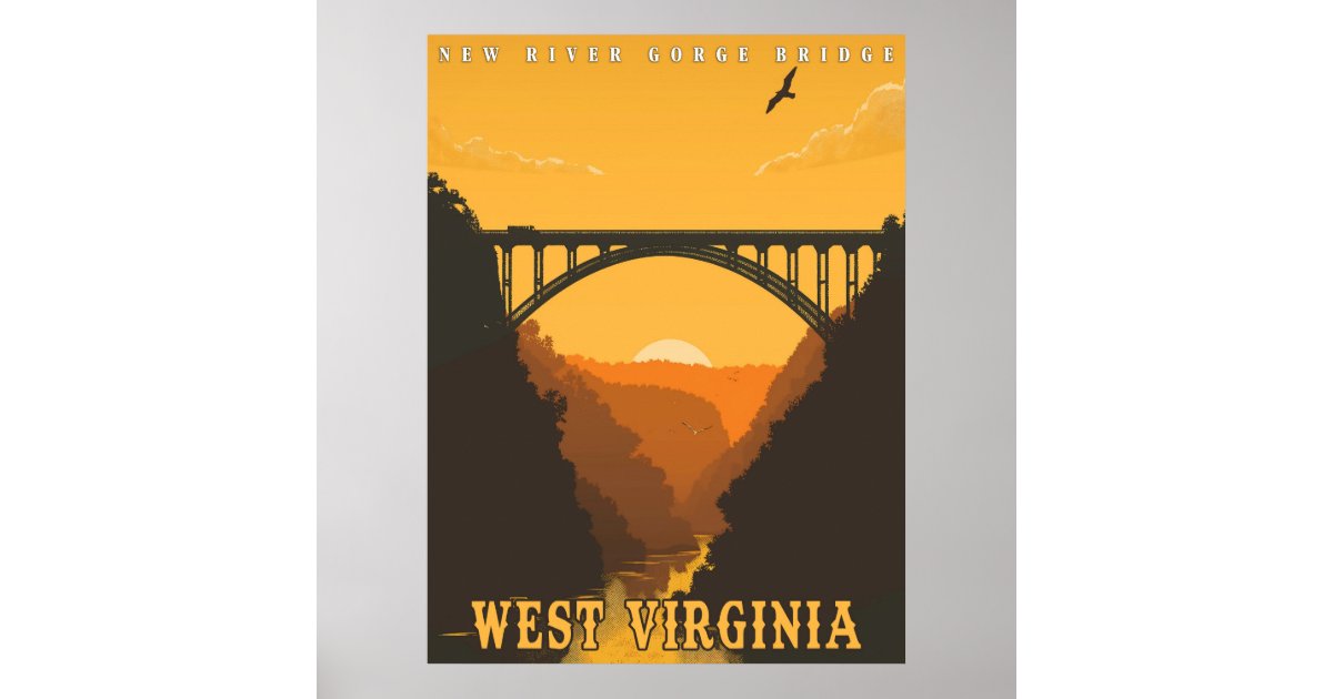 Vintage West Virginia Poster | Zazzle