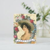 Vintage western cowgirl photo postcard | Zazzle