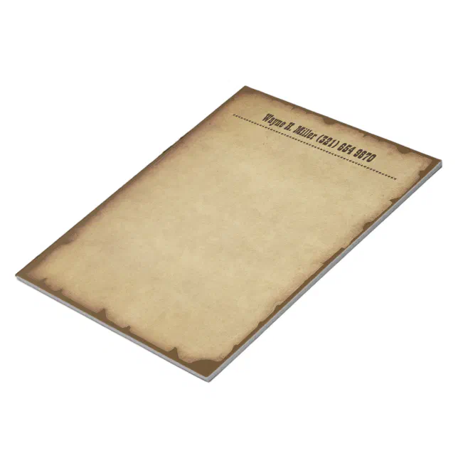 Vintage Western Notepad | Zazzle