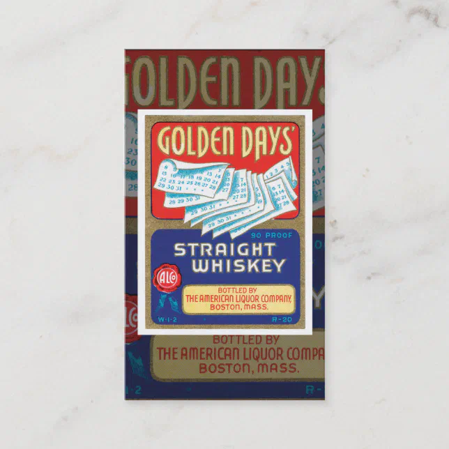 Vintage Whiskey Business Card | Zazzle