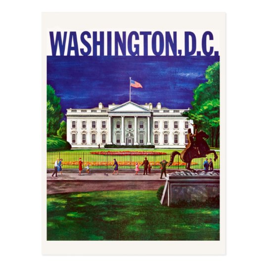Vintage White House Washington DC Travel Postcard | Zazzle.com