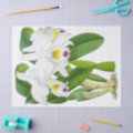 Vintage White Orchid Flower Tissue Paper | Zazzle