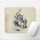 Vintage White Rabbit Mouse Pad | Zazzle