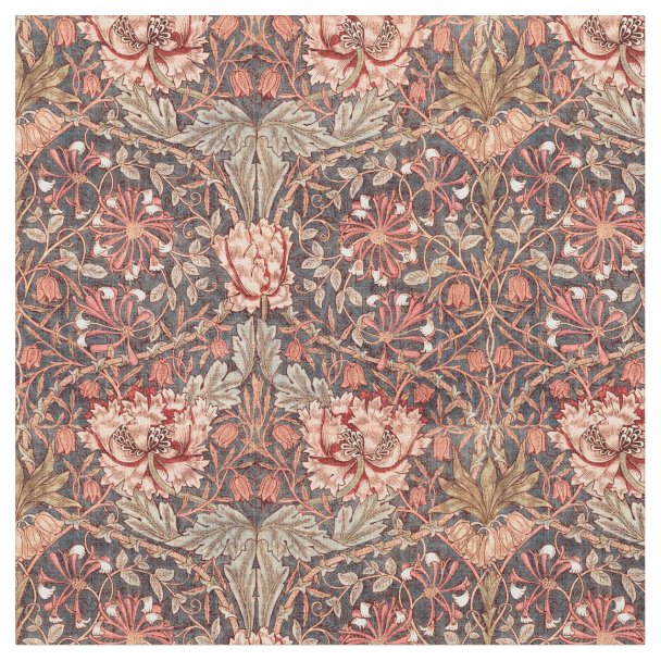 William Morris Seaweed Pattern Floral Vintage Art Fabric | Zazzle.com