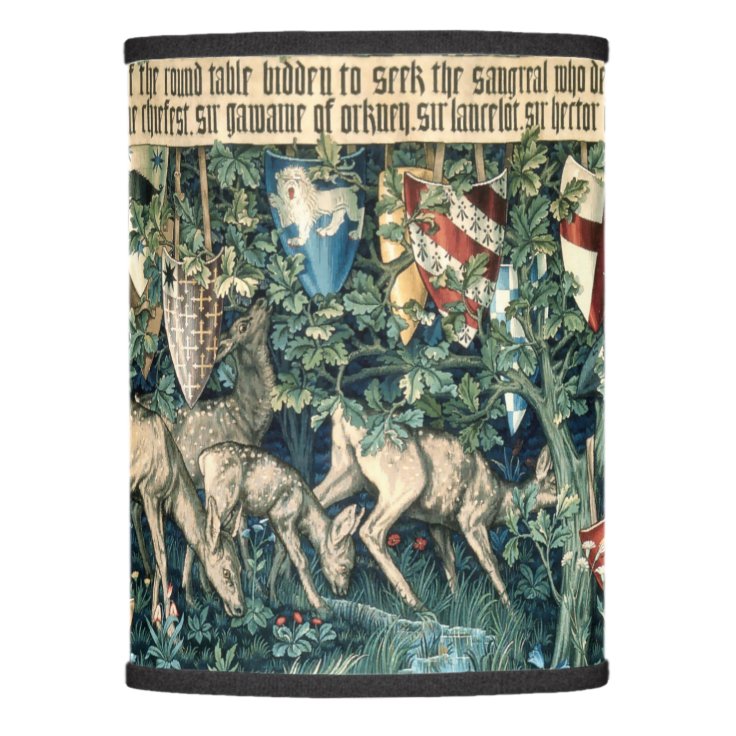 Vintage William Morris Medieval Arthurian Lamp Shade | Zazzle