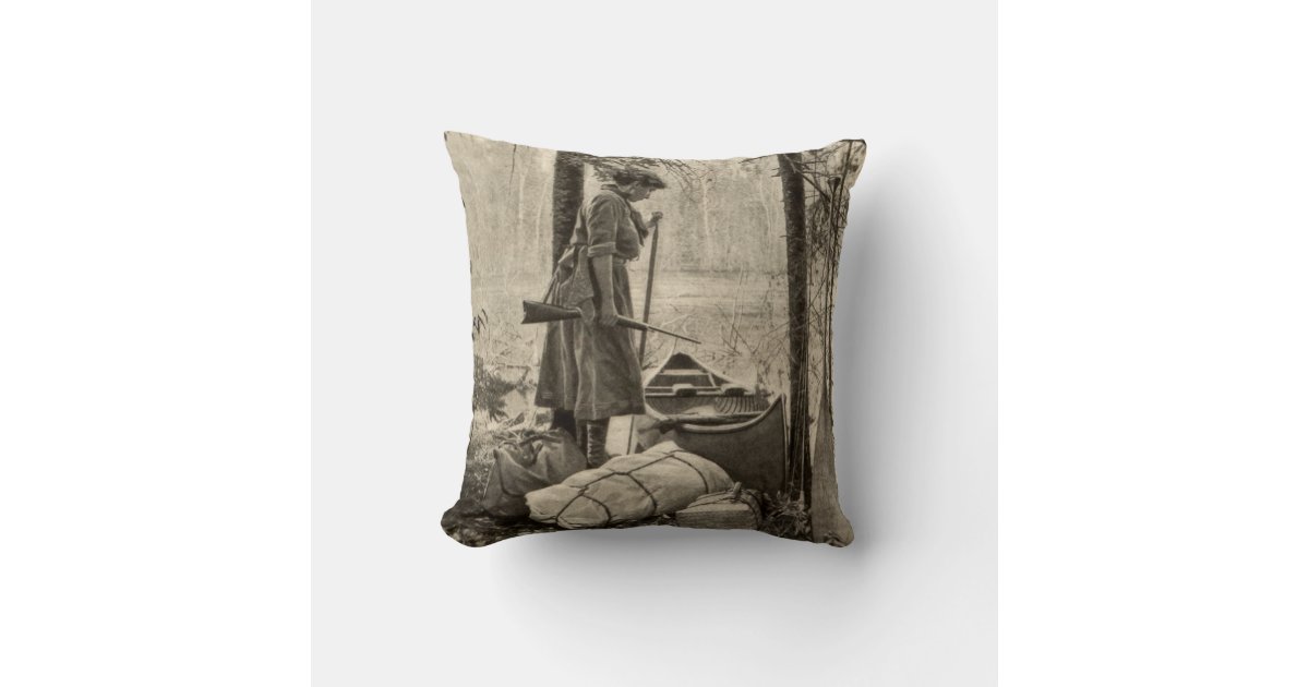 Vintage Winchester Firearm Gun Home Decor Pillow | Zazzle