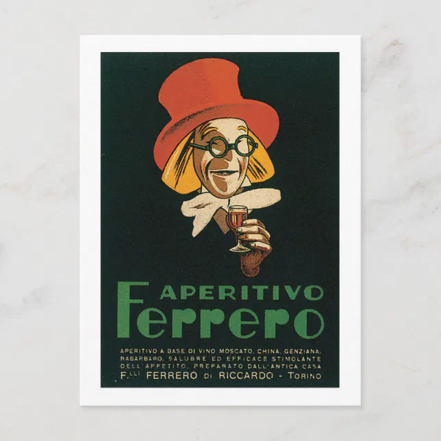 Vintage Wine Liquor Product Label Postcard | Zazzle