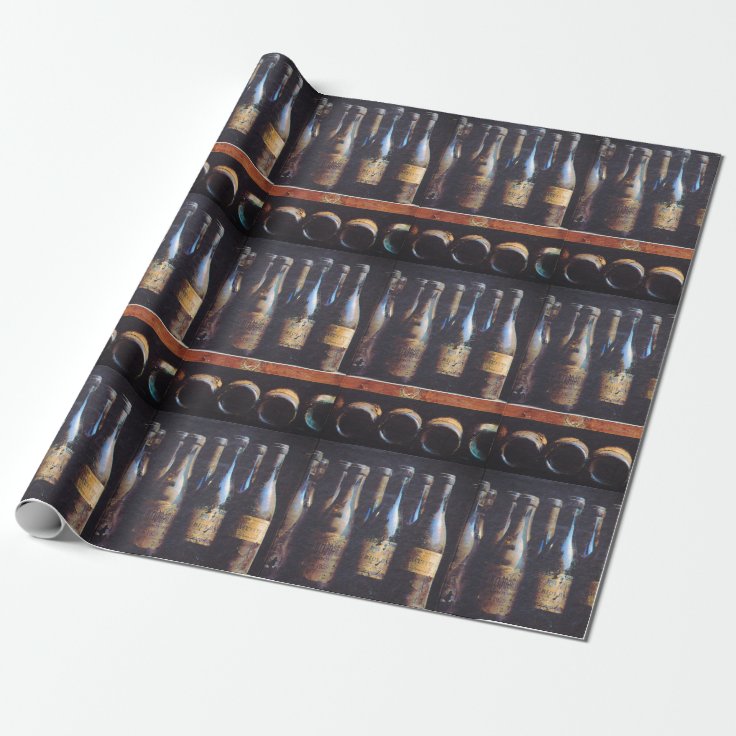 Vintage Wine Wrapping Paper | Zazzle