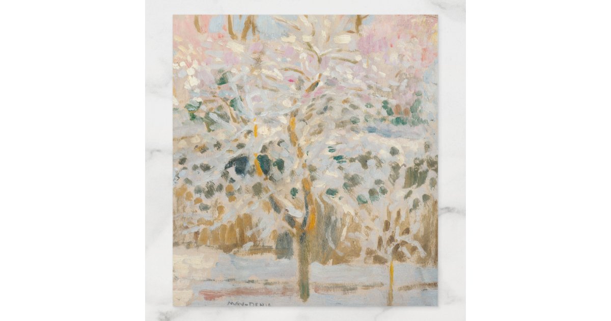 Vintage, winter trees, Envelope Liner | Zazzle