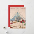 Vintage Winter Window Christmas Scene Holiday Card | Zazzle
