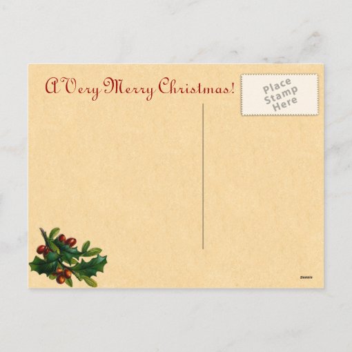 Vintage Winter Wonderland Holiday Postcard | Zazzle