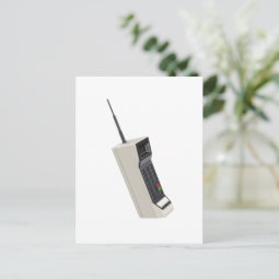 Vintage Wireless Cellular Phone Postcard | Zazzle