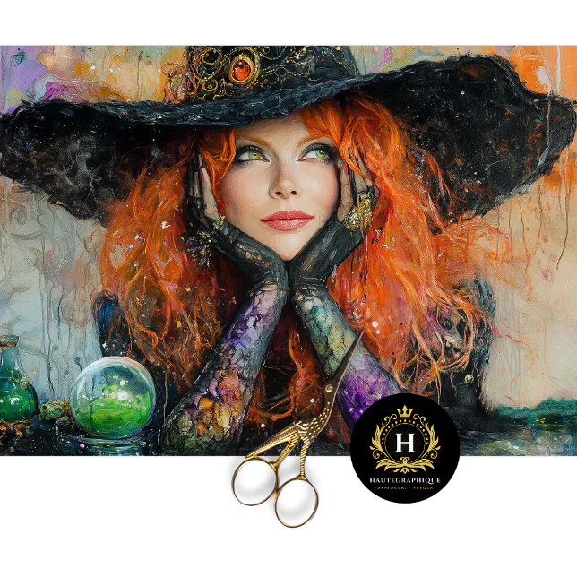 Vintage Witch Halloween Decoupage Tissue Paper | Zazzle