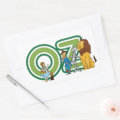 Vintage Wizard of Oz Characters and Text Letters Rectangular Sticker ...
