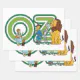 Vintage Wizard of Oz Characters and Text Letters Wrapping Paper Sheets ...